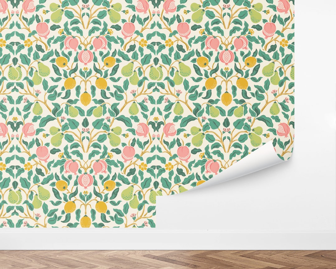 Custom Fruit Peel and Stick Wallpaper, Removable Wallpaper - Bountiful ...