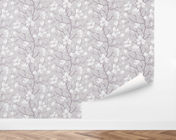 Custom Floral Peel and Stick Wallpaper Removable Wallpaper - Etsy