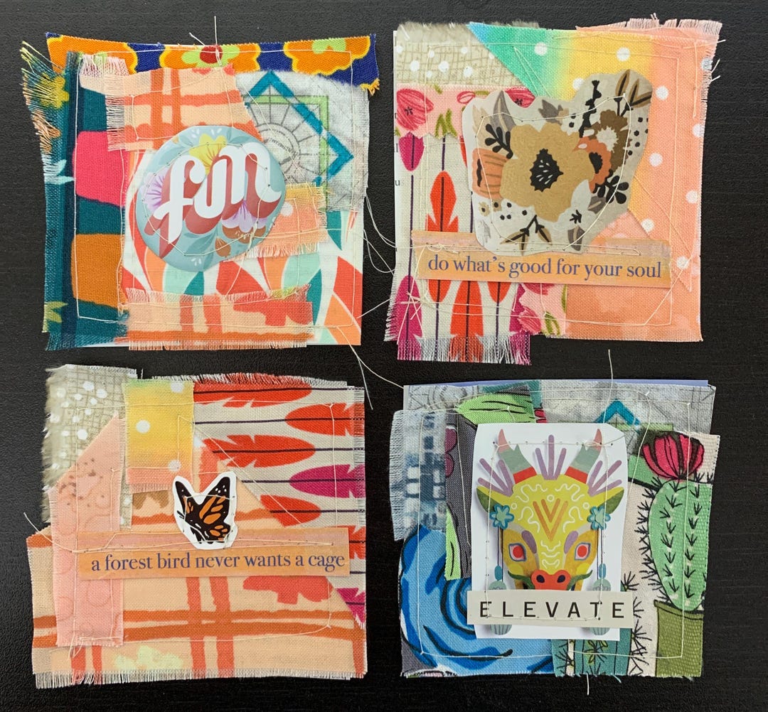 Paper and Fabric Fodder for Junk Journals, Art Journals, Scrapbooking ...