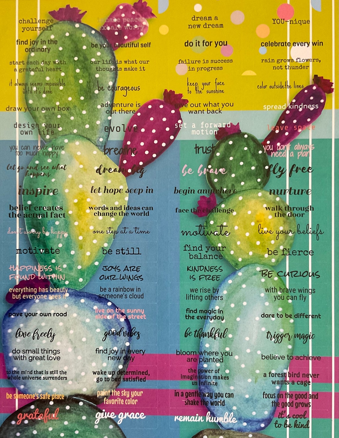 80 Inspirational Quotes on Labels, Great for Glue Books, Smash Books ...