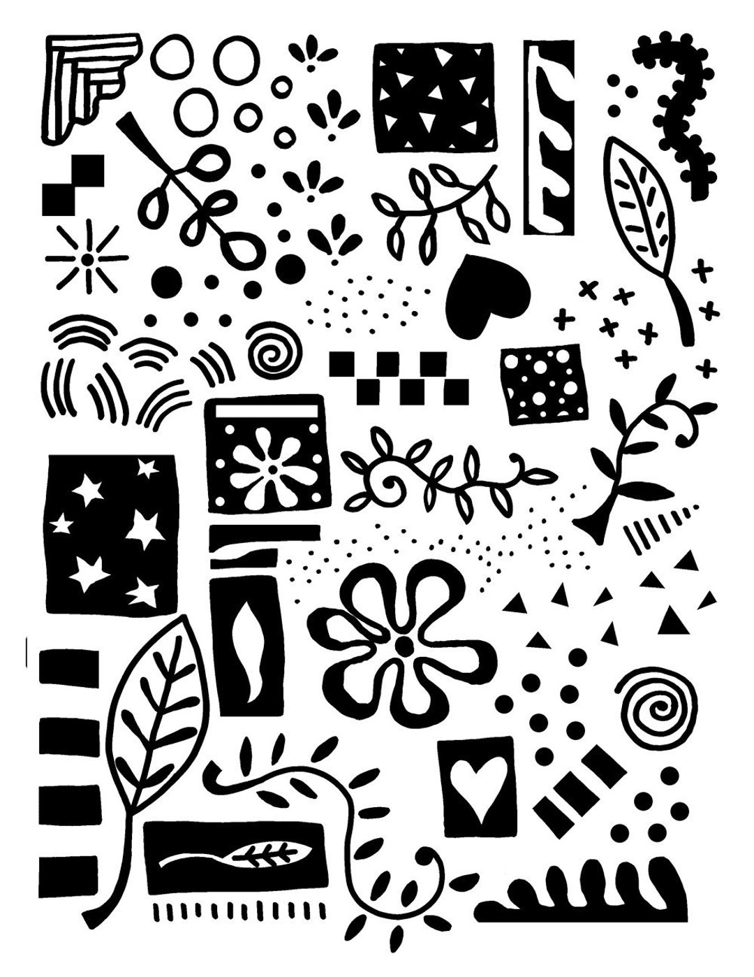 Digital Printable Collage Paper for Mixed Media 8.5 Inches by 11 Inches ...