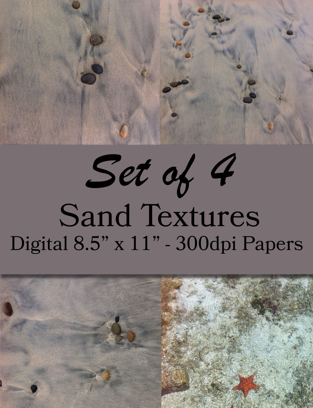 Digital Printable Collage Scrapbook Paper Pack 8.5 X 11 Seashore - Etsy