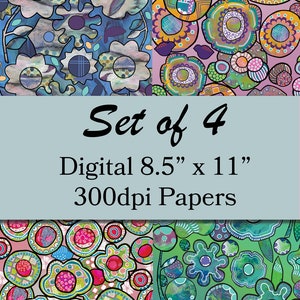 Digital Printable Collage Scrapbook Paper Pack 8.5 X 11 - Etsy