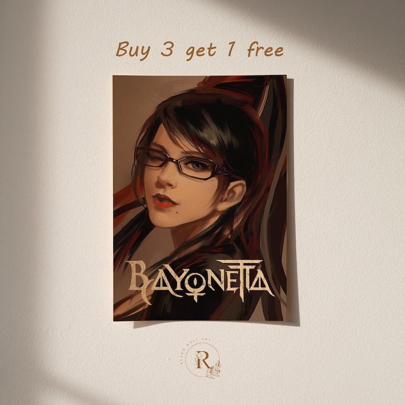 Bayonetta Poster | Video Game Wall Art Print | Gamer Room Decor | Gift ...