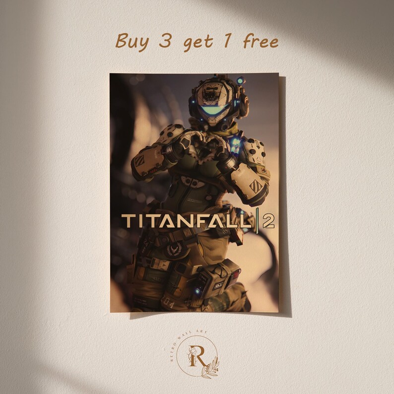 Titanfall 2 Poster | Video Game Wall Art Print | Gamer Room Decor ...