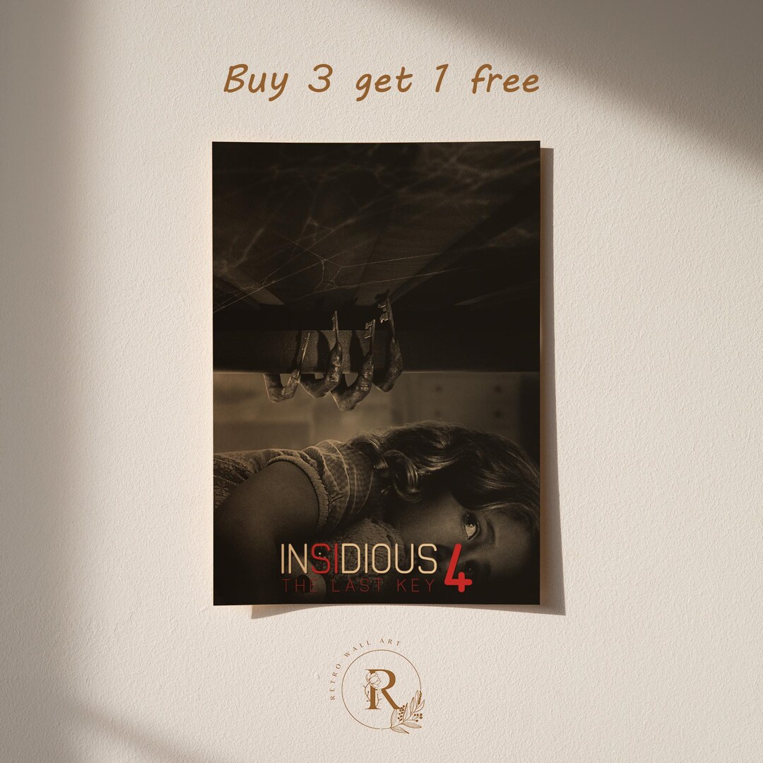 Insidious Last Key Poster | Movie Wall Decor | Retro Film Print | Home ...