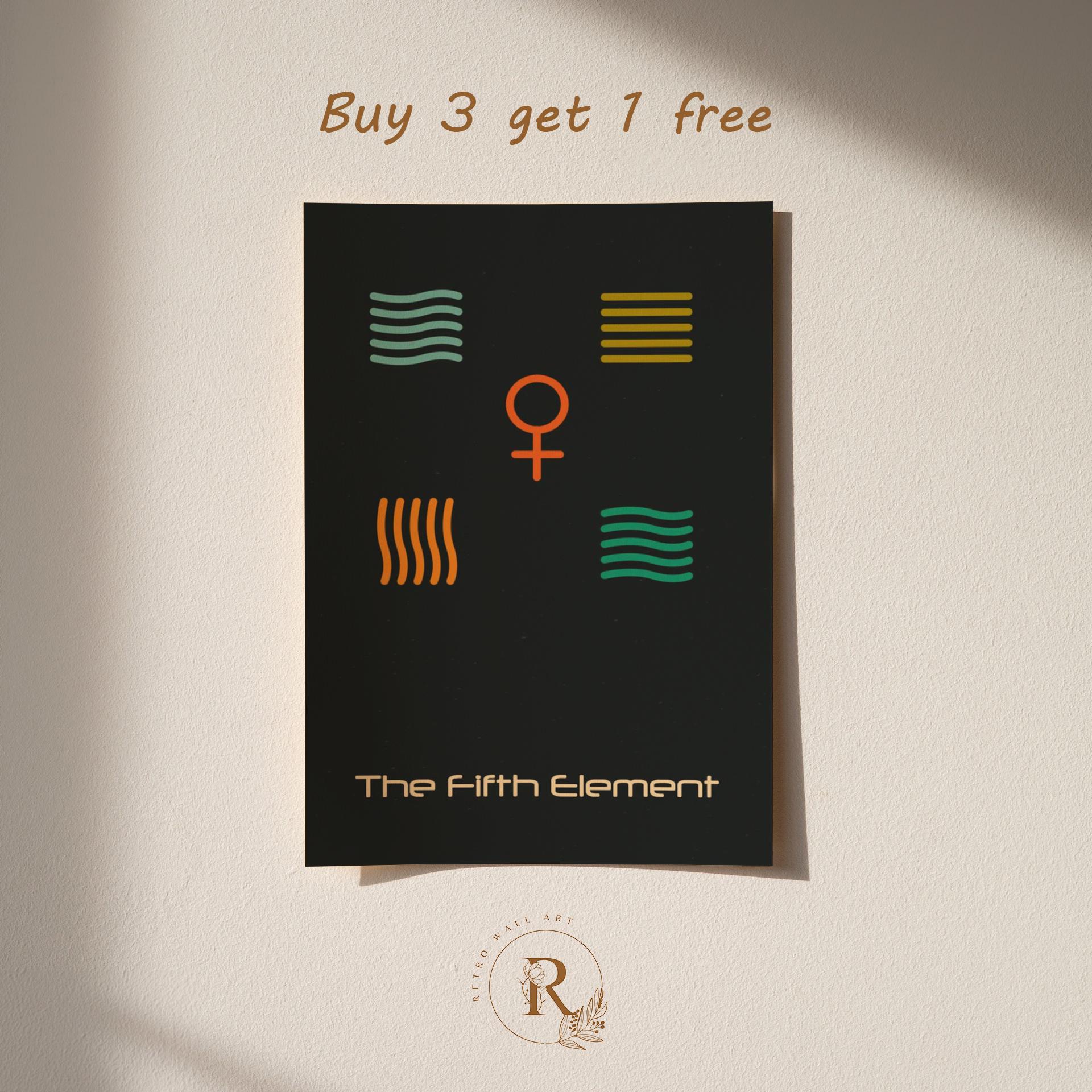 The Fifth Element Poster | Movie Wall Decor | Retro Film Print | Home ...