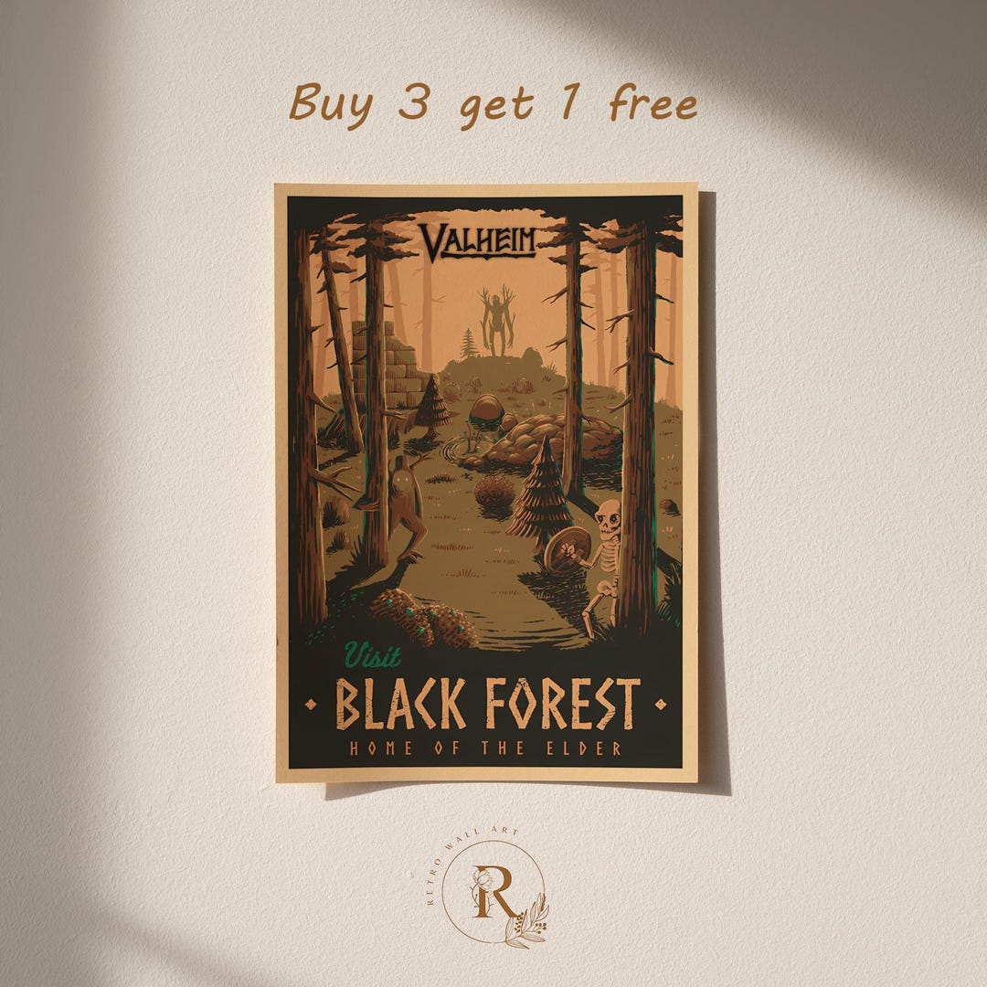 Valheim Poster | Video Game Wall Art Print | Gamer Room Decor | Gift ...