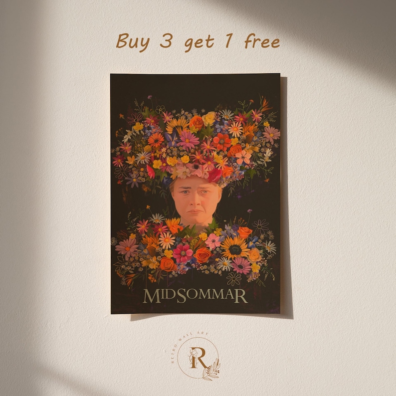 Midsommar Poster | Movie Wall Decor | Retro Film Print | Home Theater ...