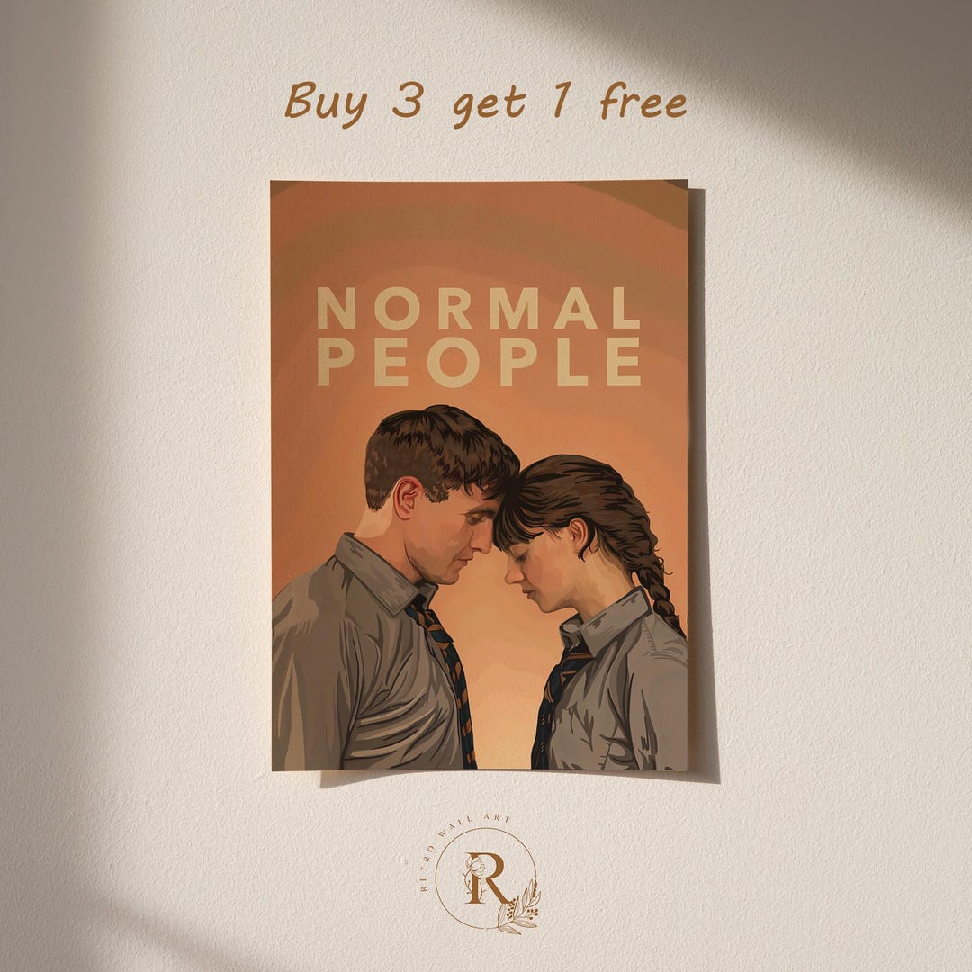 Normal People Poster | TV Series Wall Art | Retro Home Decor | Vintage ...