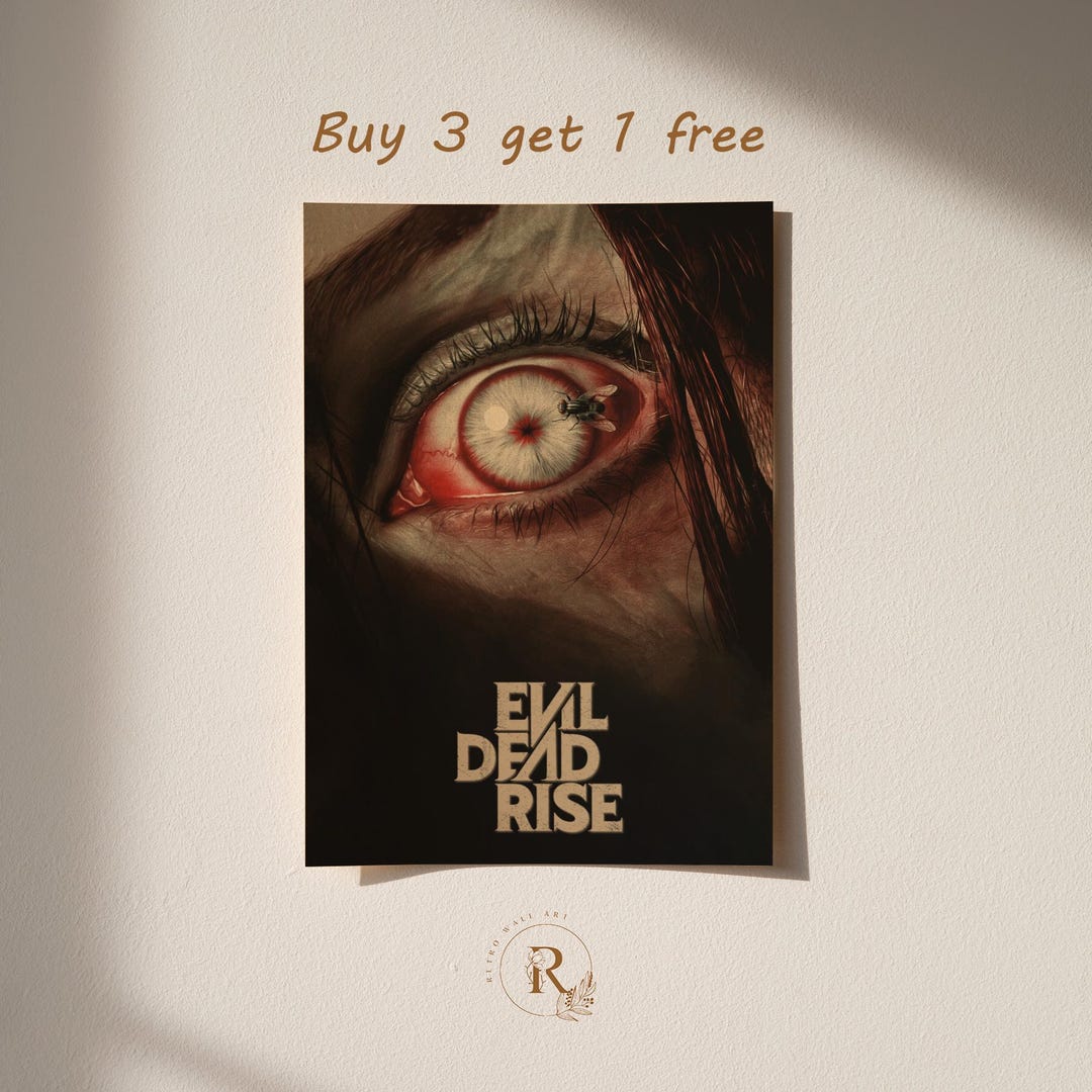 Evil Dead Rise Poster | Movie Wall Decor | Retro Film Print | Home ...