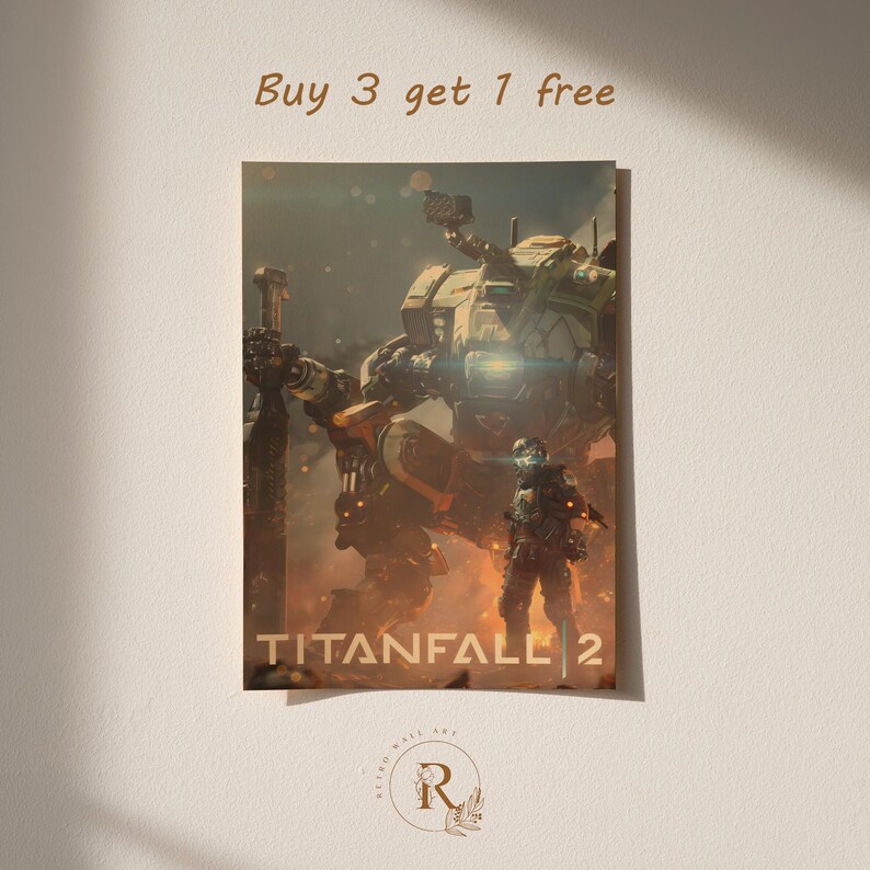 Titanfall 2 Poster | Video Game Wall Art Print | Gamer Room Decor ...