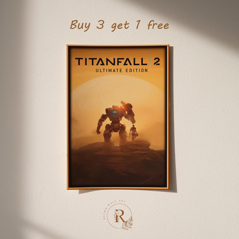 Titanfall 2 Poster | Video Game Wall Art Print | Gamer Room Decor ...