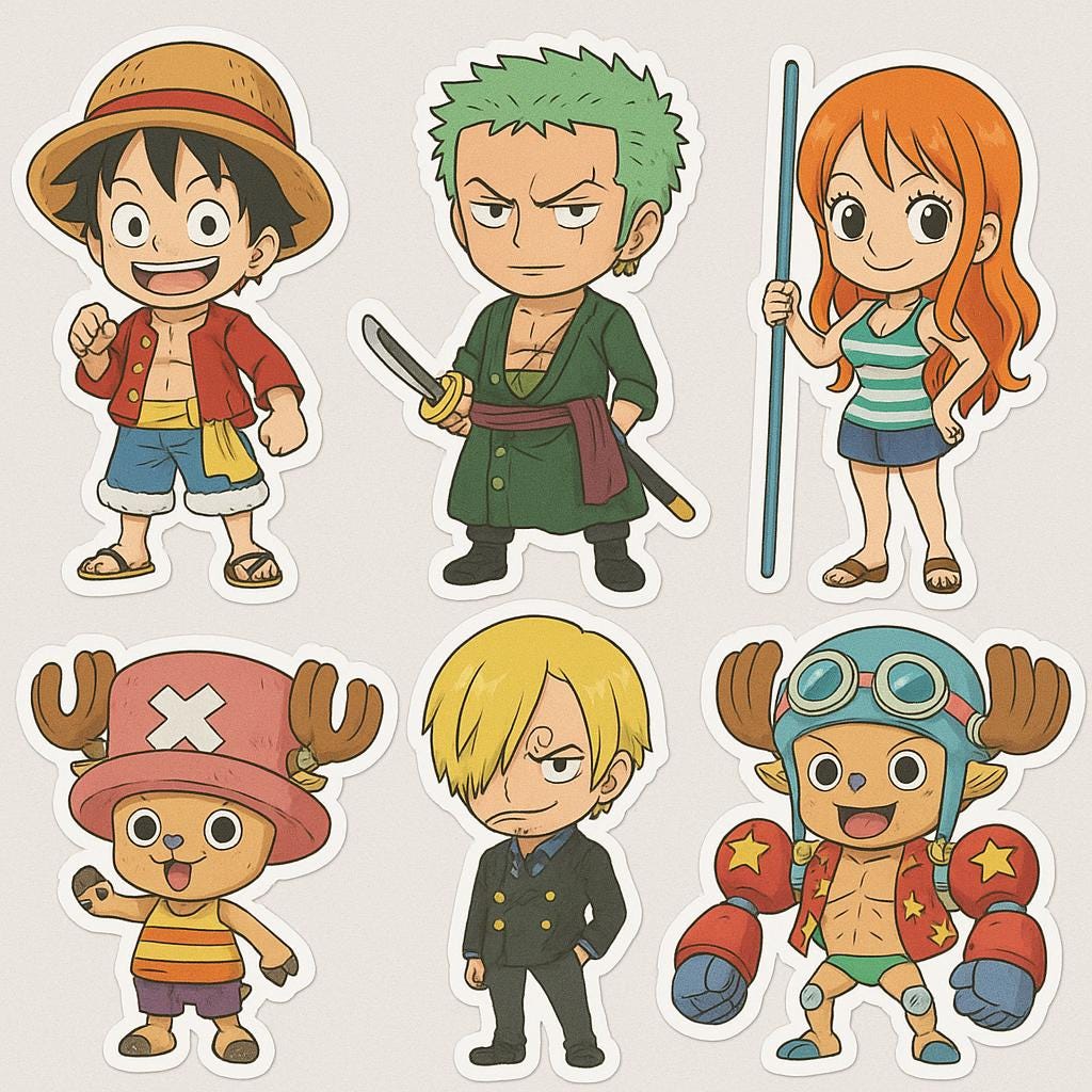Each Digital Sheet Includes 6 Iconic Characters in Playful, Expressive ...