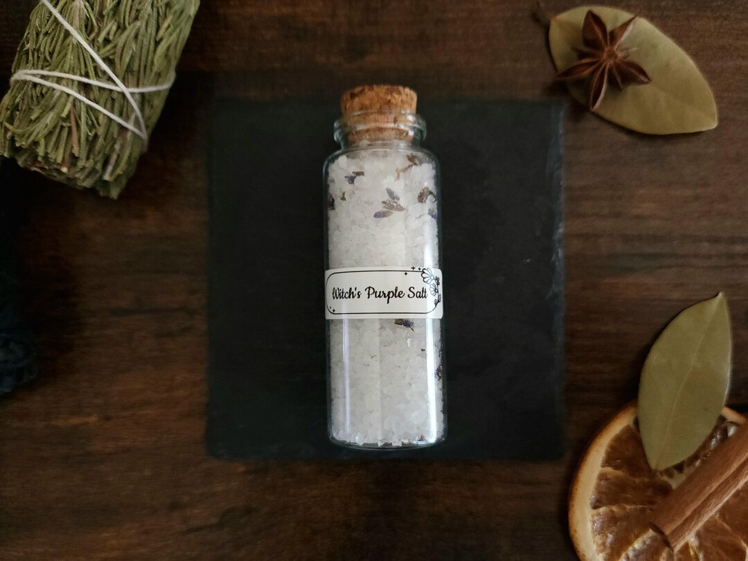 Witch's Purple Salt | Lavender Sea Salt | Psychic Spellwork | Insight ...