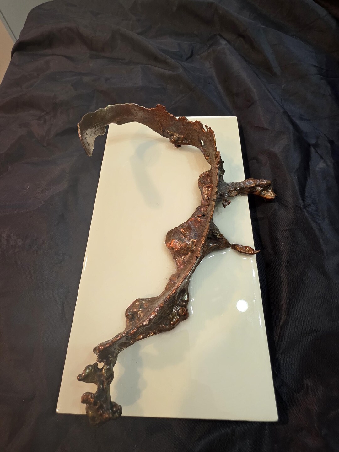 Abstract Copper Wall Art Sculpture. Stunning Copper Splash Art "the ...