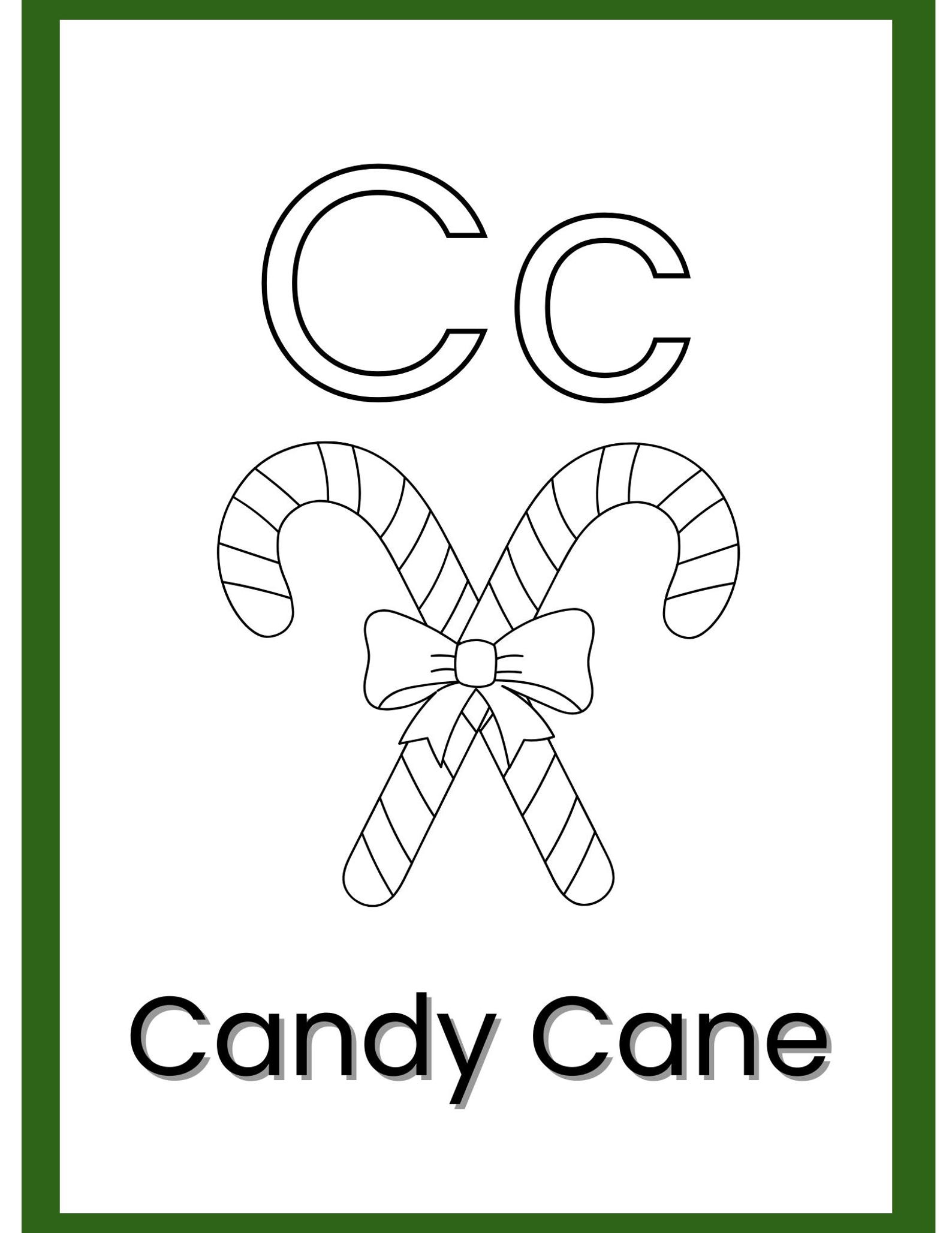 Christmas Alphabet Coloring Book for Kids | A-Z Printable Pages ...