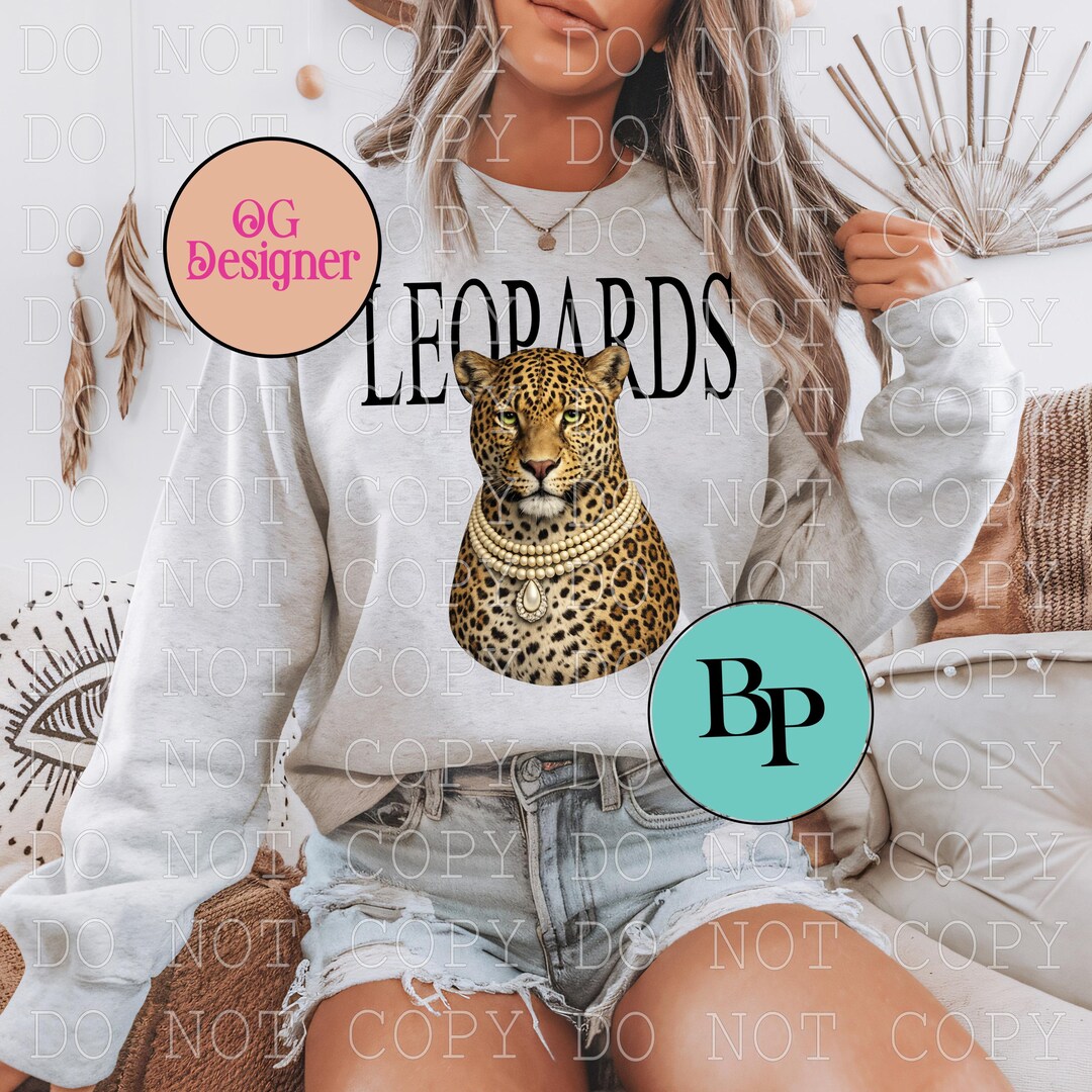 Leopards Royal Pearls Mascot PNG, Magazine Cover Leopard Design ...