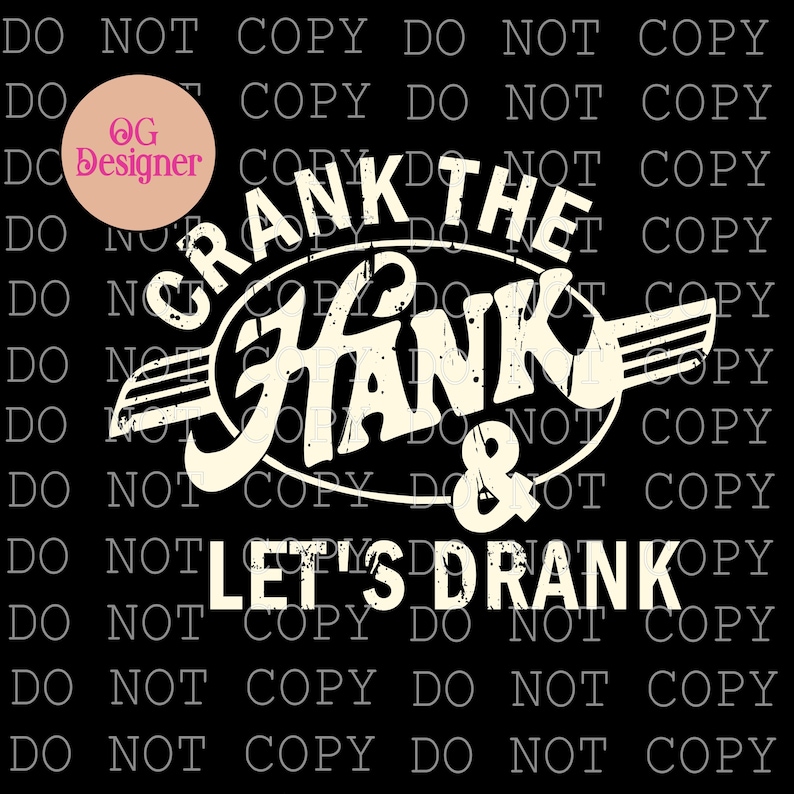Crank the Hank Western Design PNG, Cowboy SVG (digital Download ...