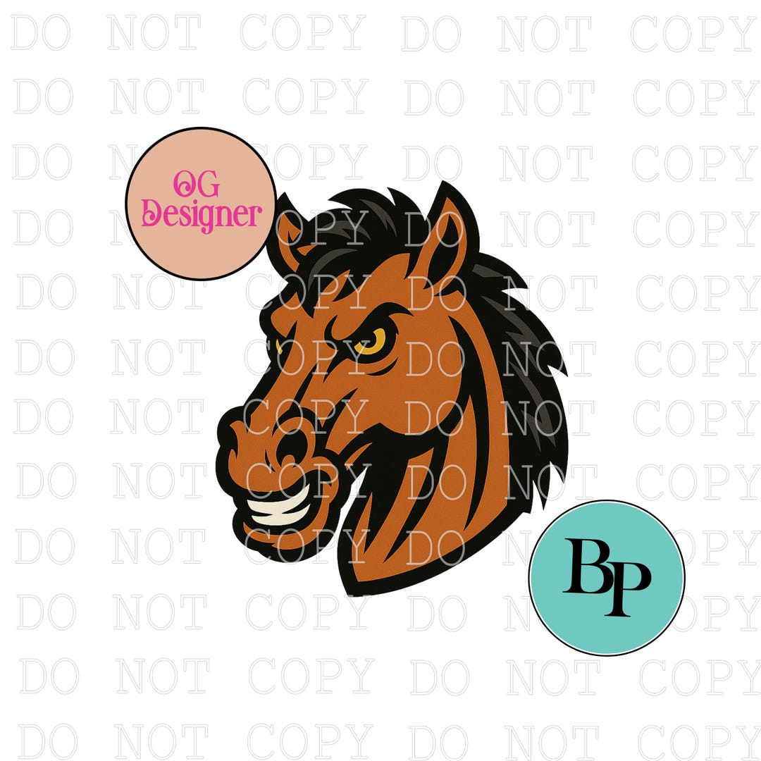 Mustangs Mascot PNG, School Spirit Characters (digital Download) Mascot ...
