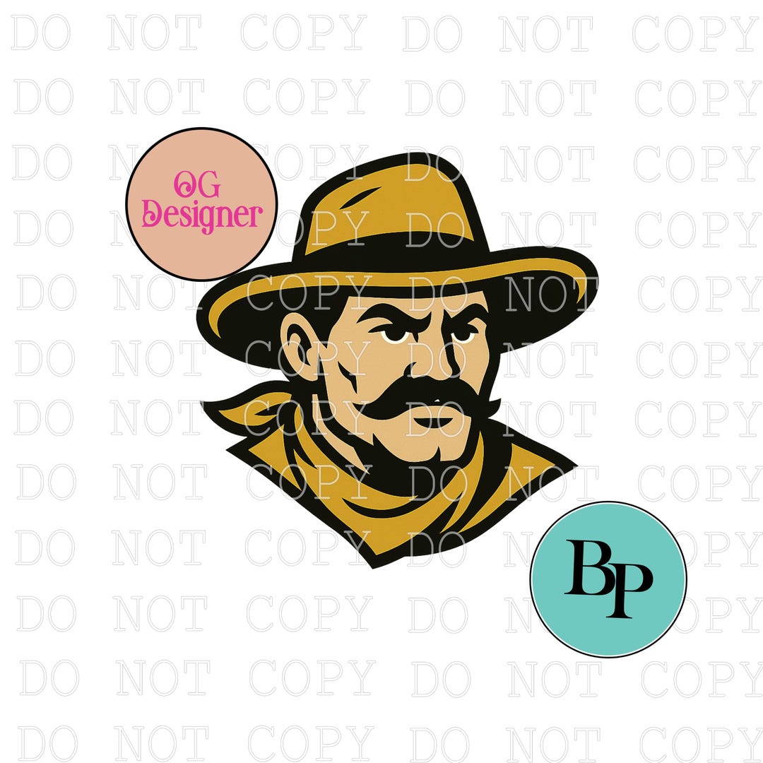 Plainsmen Mascot PNG, School Spirit Characters (digital Download ...