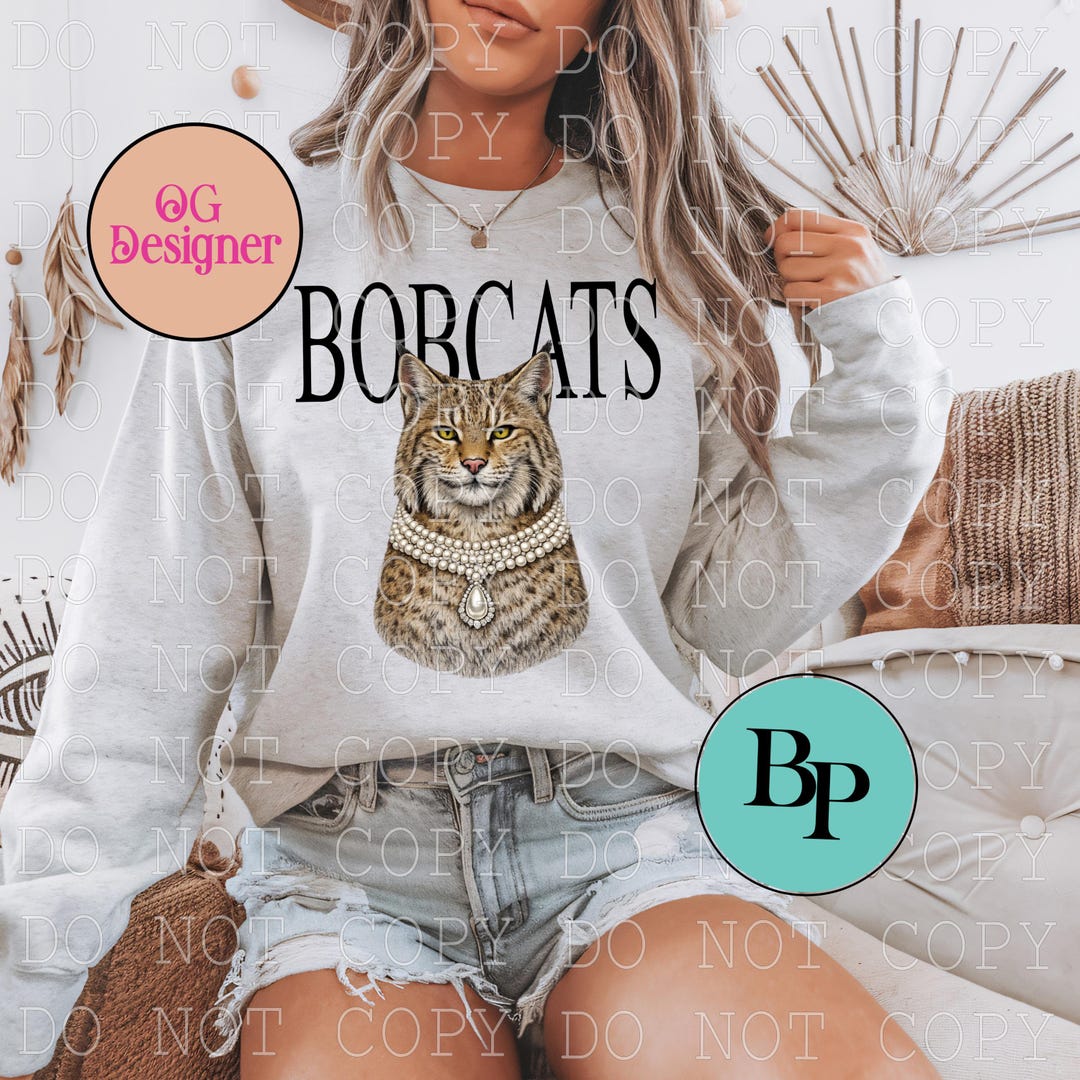 Bobcats Royal Mascot PNG, Magazine Cover Bobcat Design (digital ...