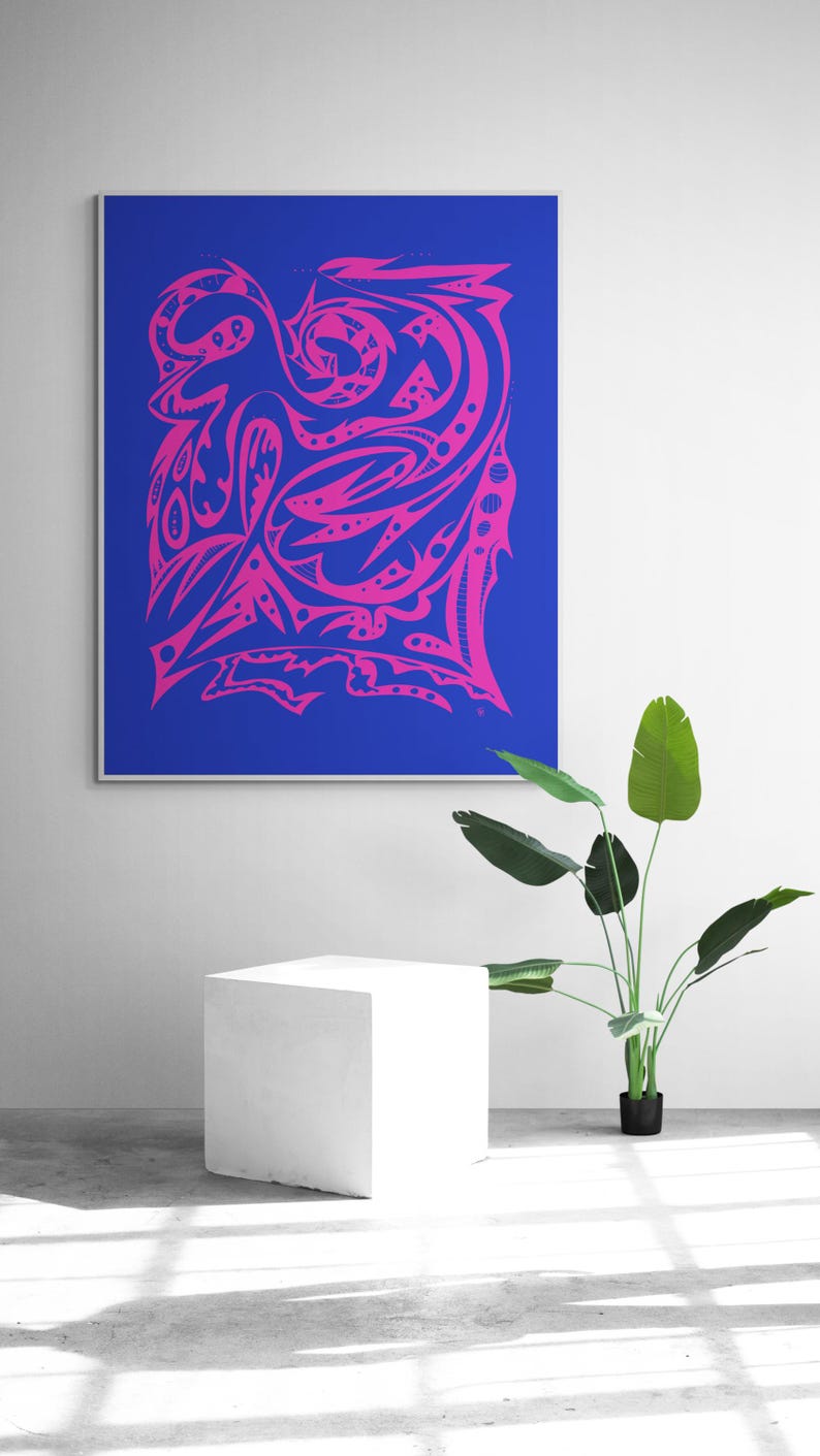 Brain Circus | Abstract Wall Art Print | Modern Black and White Art - Etsy