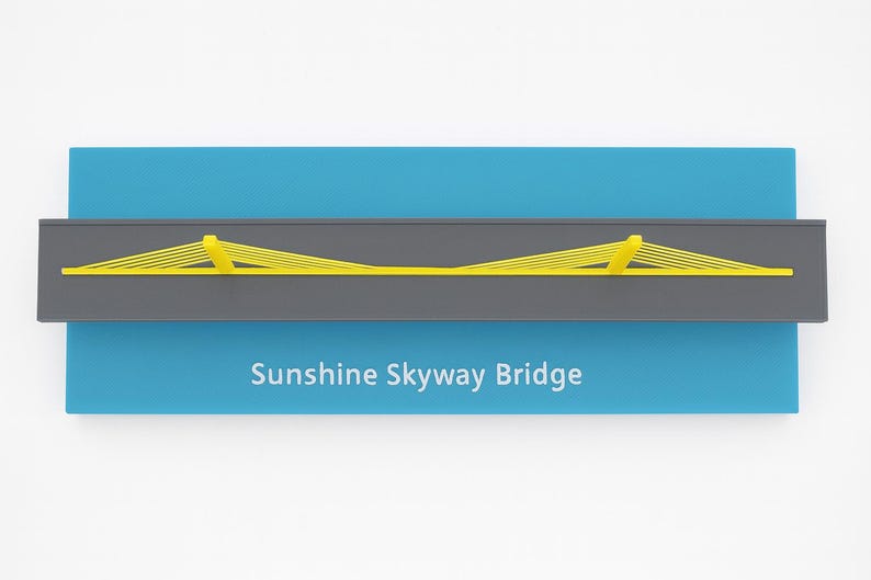 Mini Sunshine Skyway Bridge – 3D Printed St. Pete Landmark | Florida ...