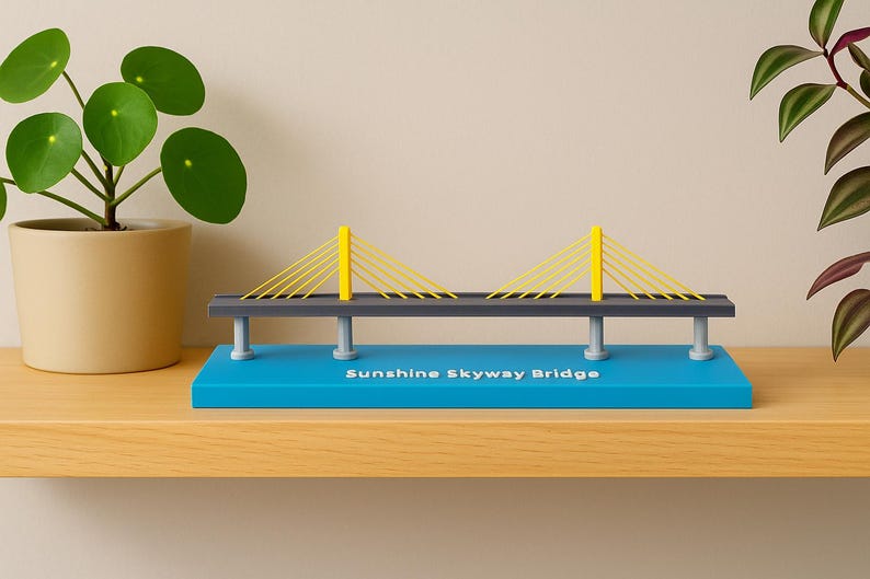 Mini Sunshine Skyway Bridge – 3D Printed St. Pete Landmark | Florida ...