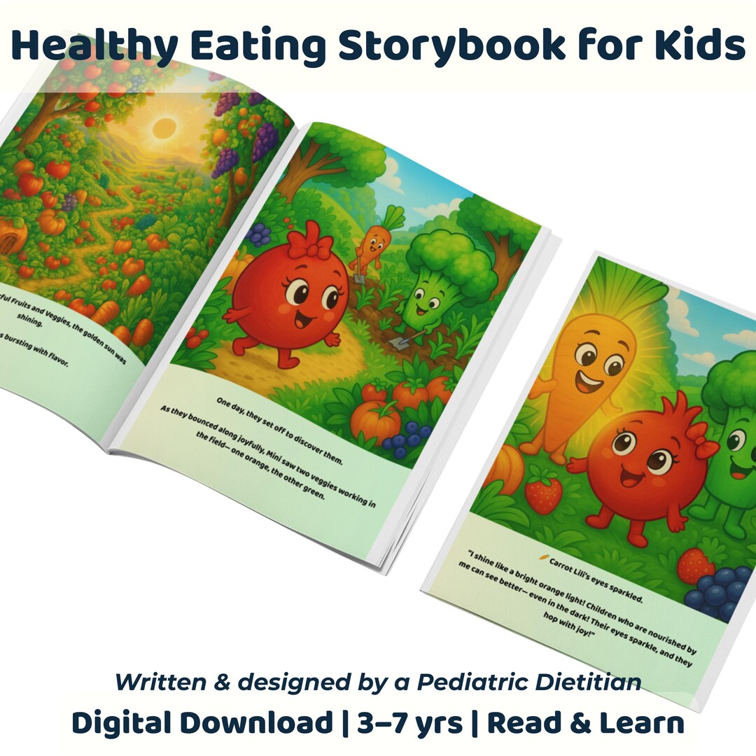 Healthy Eating Storybook for Kids PDF | Printable Fruit & Veggie Story ...