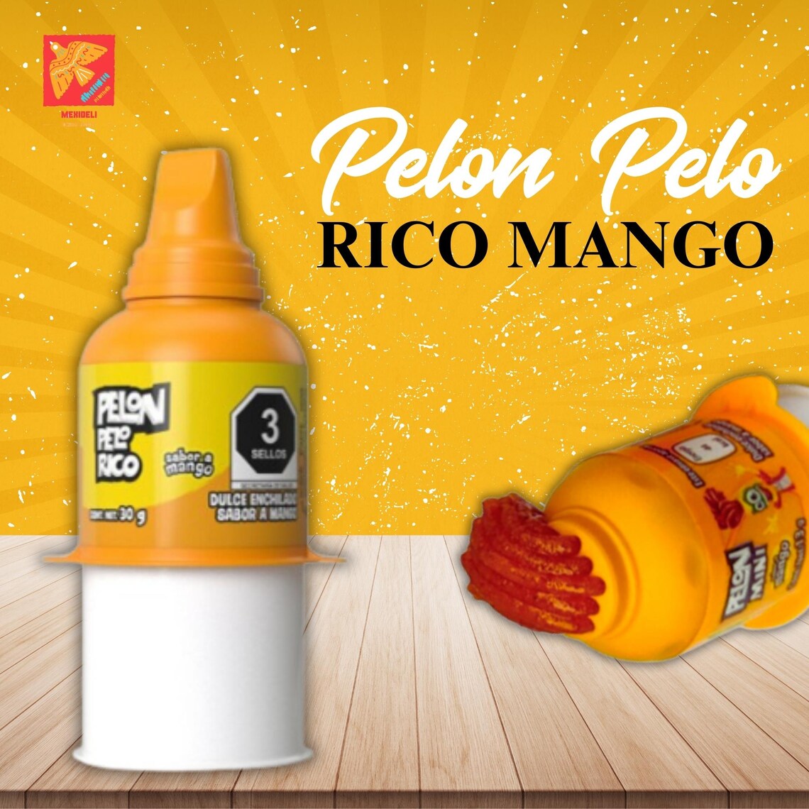 Pelon Pelo Rico Mango Candy 2-pack: Sweet Spicy Mexican Tamarind Treats ...