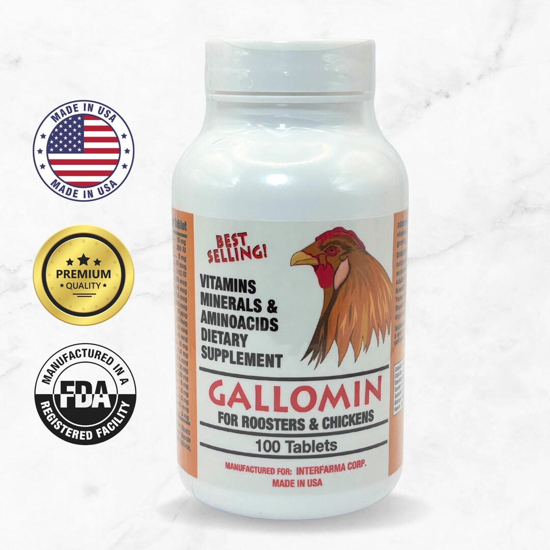 Gallomin – 100 Tablets | INTERFARMA | Avian Multivitamin Supplement ...