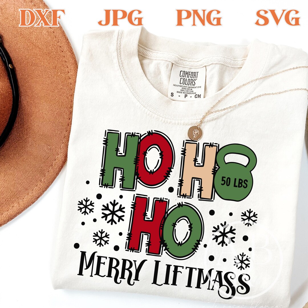 Hohoho Merry Liftmass Svg | Kettlebell Svg | Funny Fitness Sayings Svg ...