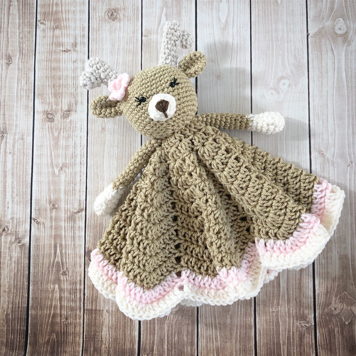Little Miss Doe Lovey/ Deer Security Blanket/ Stuffed Toy/ - Etsy