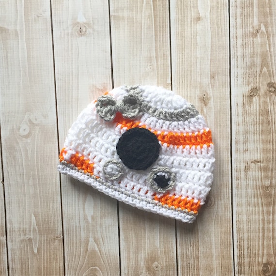 Girl BB8 Inspired Hat with Bow/ BB8 Costume/ BB8 Beanie/ Star | Etsy