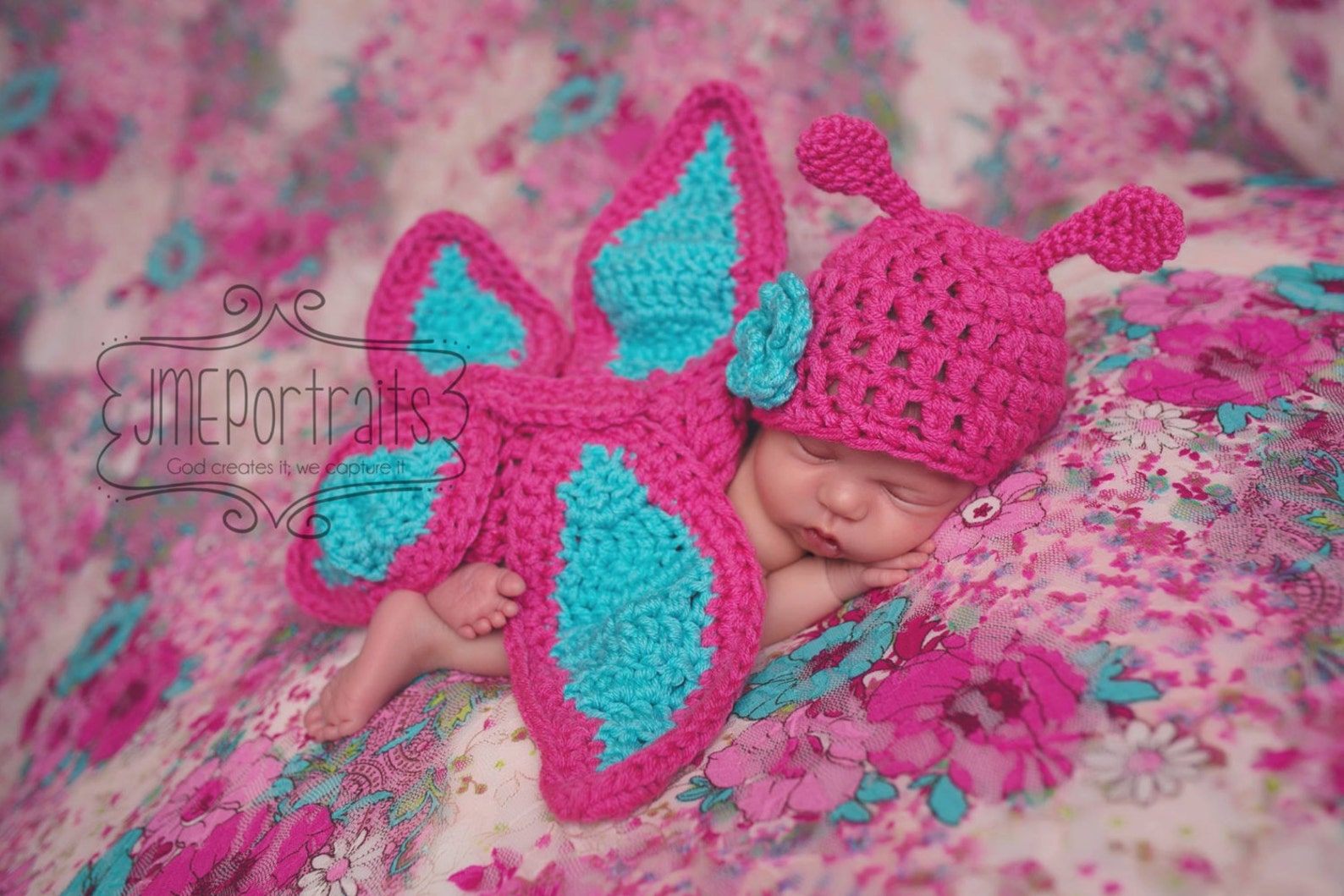Butterfly Hat and Cuddle Cape Set in Newborn Size- MADE TO ORDER - Etsy