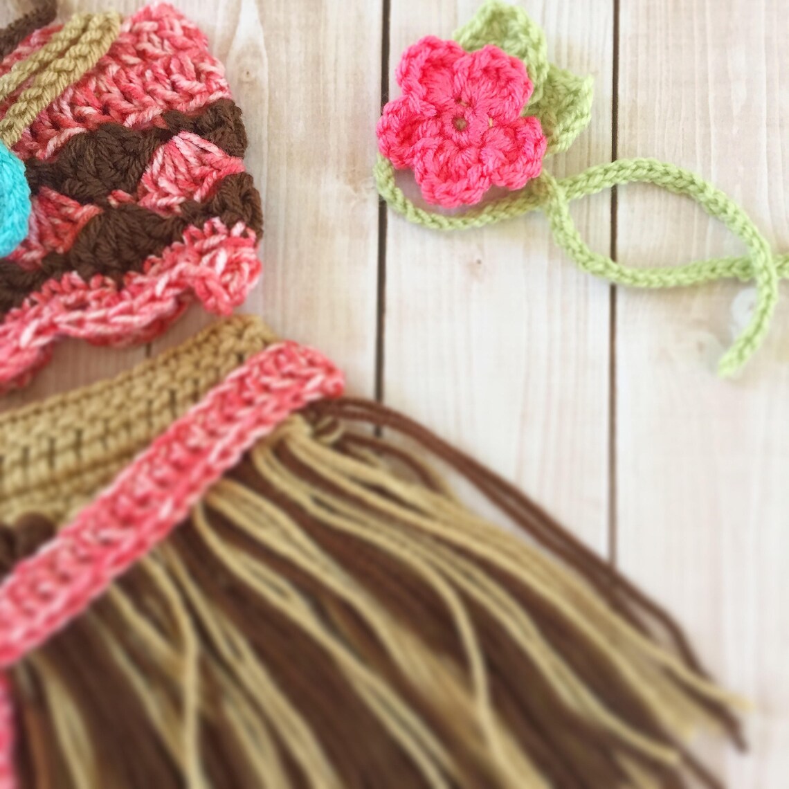 Moana Inspired Costume/crochet Princess Moana Skirt Top and - Etsy