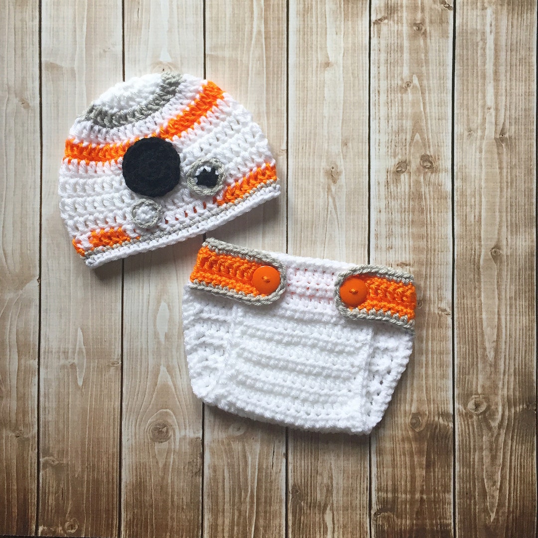 BB8 Inspired Hat With Matching Diaper Cover/ BB8 Costume/ Star Wars ...