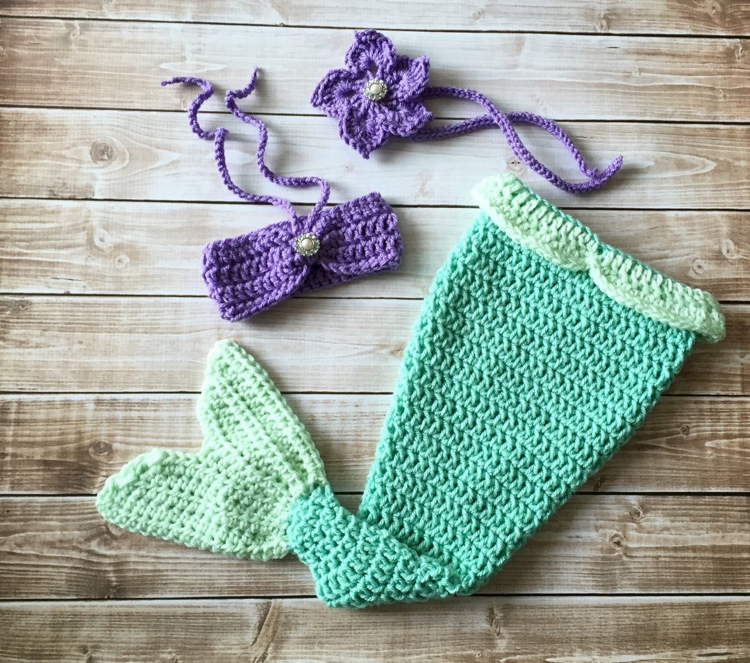 Princess Ariel Inspired Mermaid Costume/crochet Princess Ariel Mermaid ...