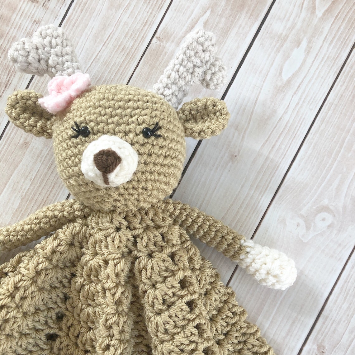 Little Miss Doe Lovey/ Deer Security Blanket/ Stuffed Toy/ Plush Toy ...