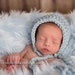 Chunky Basic Bonnet in Baby Blue Newborn Size Photography - Etsy