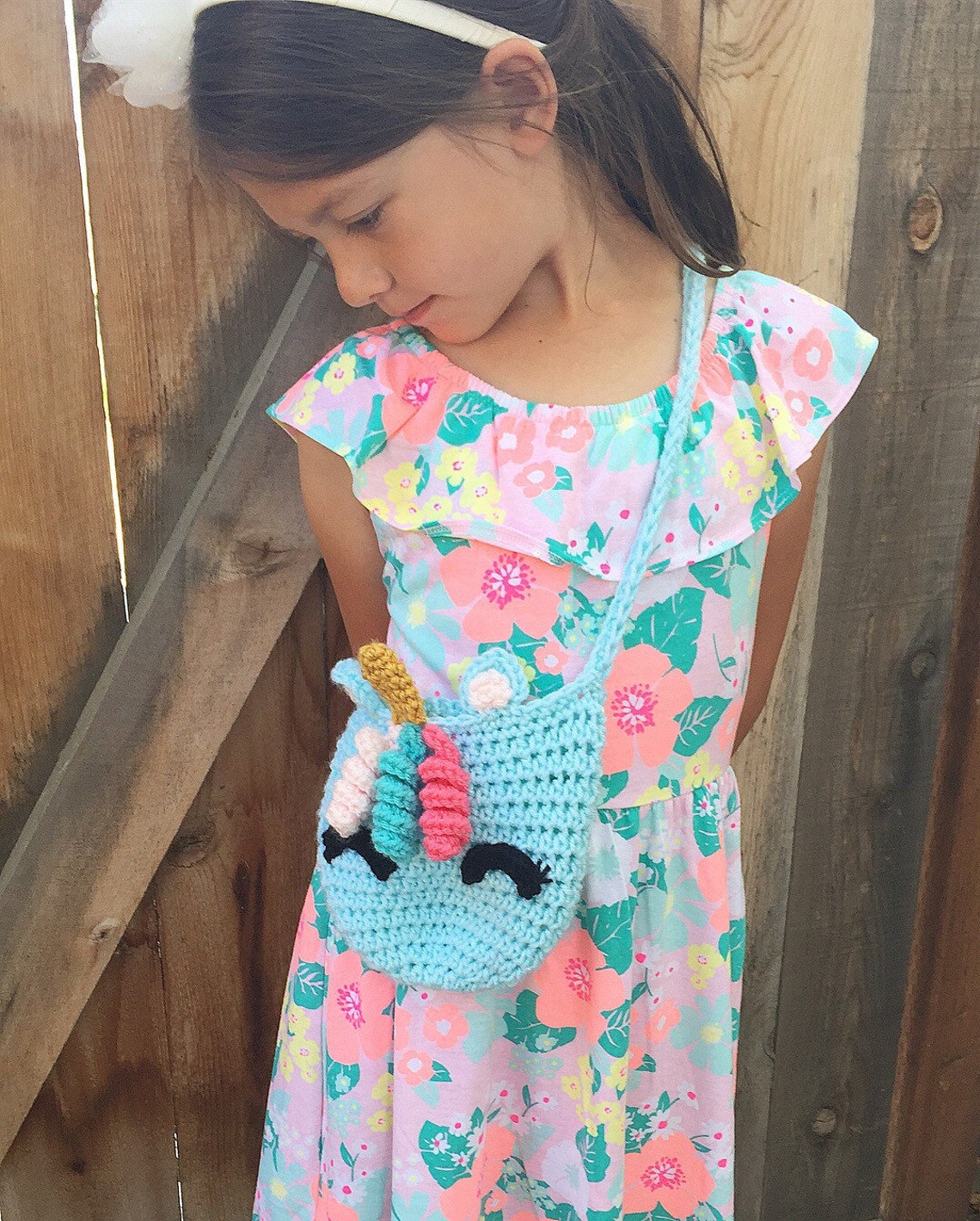 Unicorn Purse Tote/unicorn Purse/crochet Unicorn Purse Handbag/toddler ...