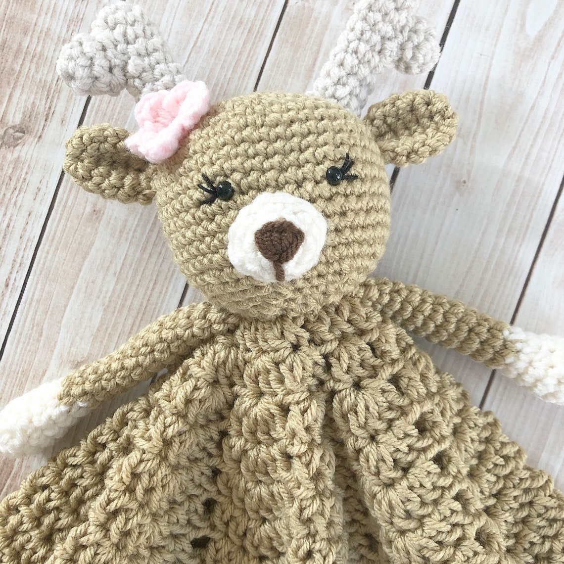 Little Miss Doe Lovey/ Deer Security Blanket/ Stuffed Toy/ Plush Toy ...