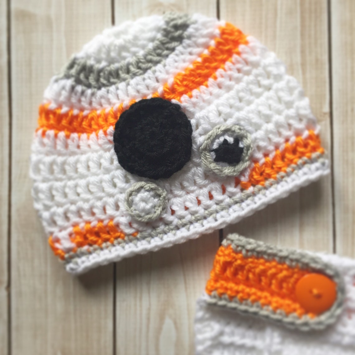BB8 Inspired Hat With Matching Diaper Cover/ BB8 Costume/ Star - Etsy