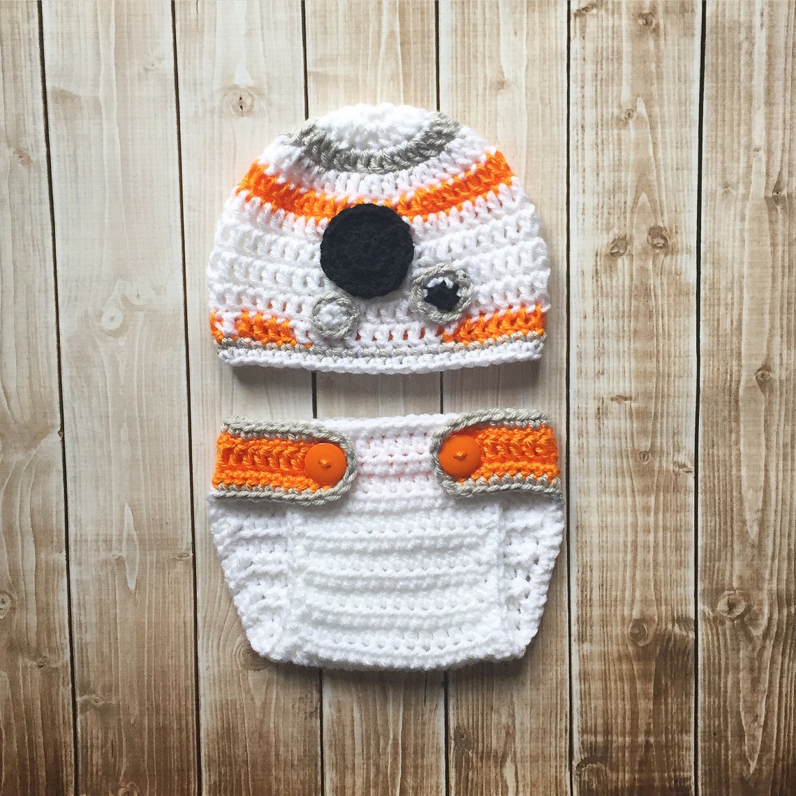 BB8 Inspired Hat With Matching Diaper Cover/ BB8 Costume/ Star - Etsy