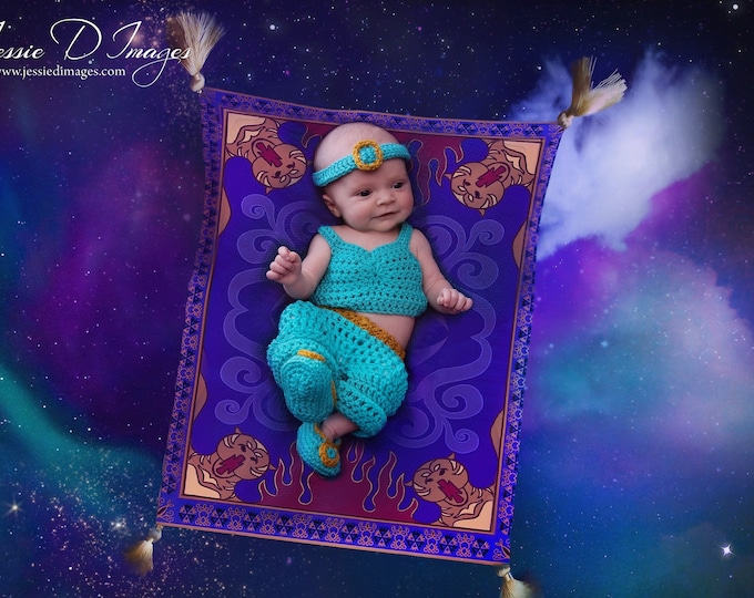 Princess Jasmine Inspired Costume/ Crochet Princess Costume/princess ...