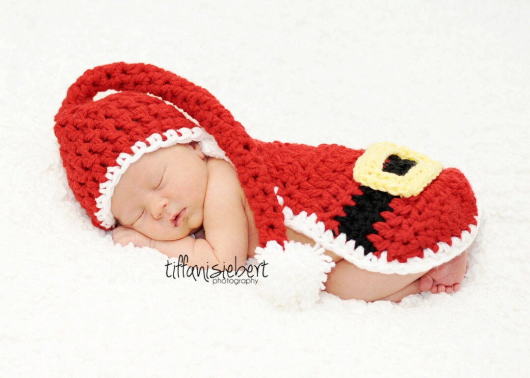 Santa Cuddle Cape Set/ Santa Hat/ Santa Costume/ Santa Baby Costume ...