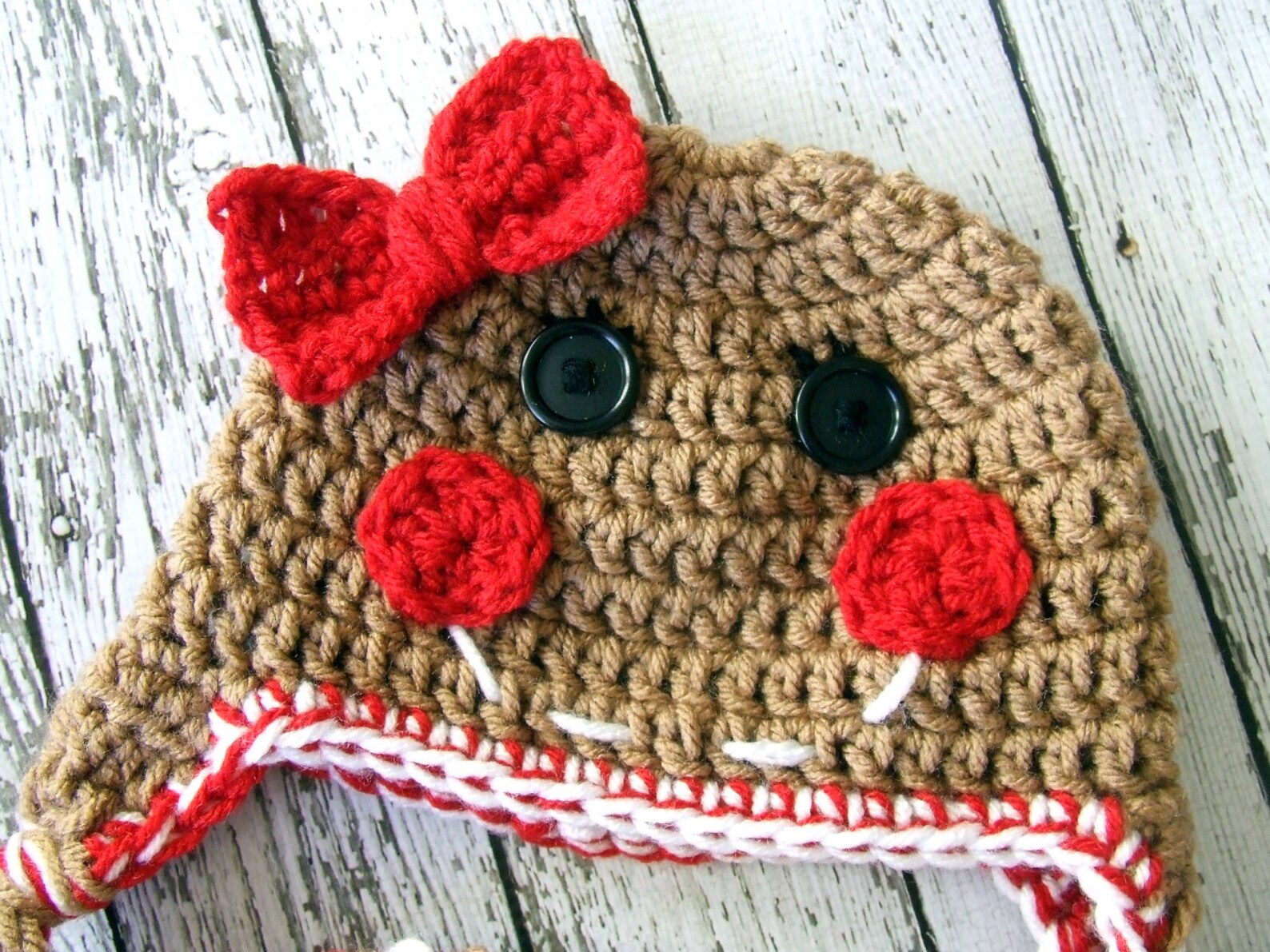 Little Mr. & Miss Gingerbread Beanies for Twins Available in Newborn to ...