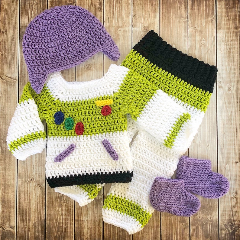 Buzz Spaceman Inspired Costume/ Crochet Buzz Hat/ Buzz Inspired Costume ...