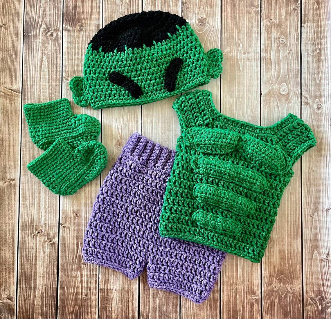 Hulk Inspired Costume/hulk Hat/hulk Superhero Costume Baby - Etsy